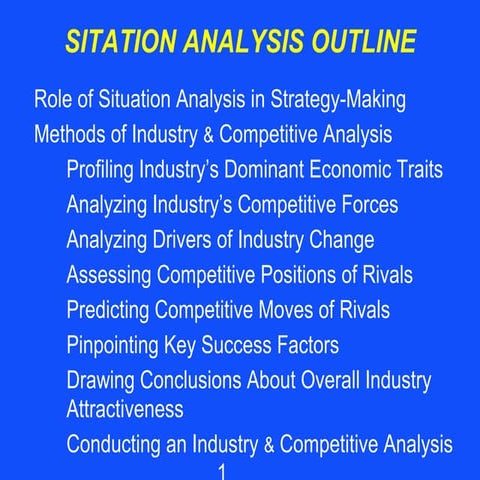 Situation analysis | PPT