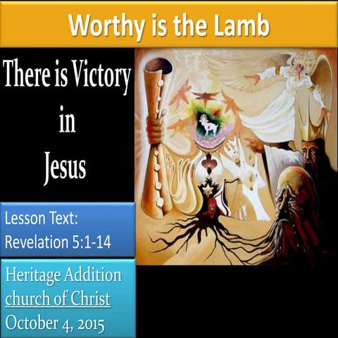 Worthy is the lamb - rev 5 | PPTX