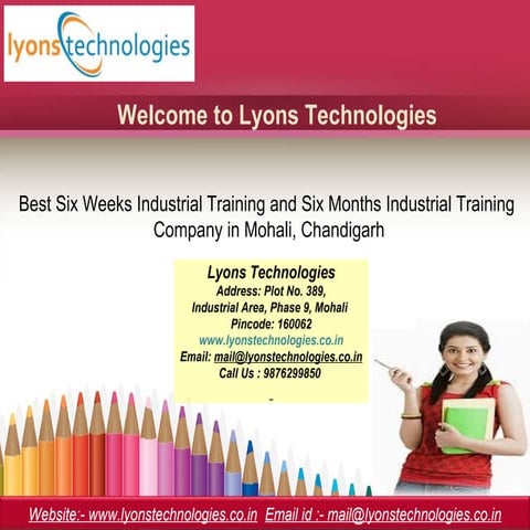 Six Weeks / Six months industrial training in Chandigarh and Mohali | PPT