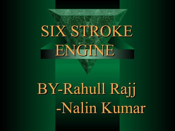 A Seminar Report On Six Stroke Engine | PDF