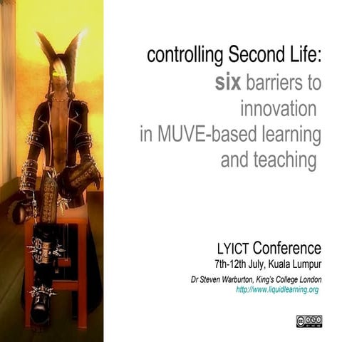 Six Barriers to Innovation in MUVE-based teaching | PPT