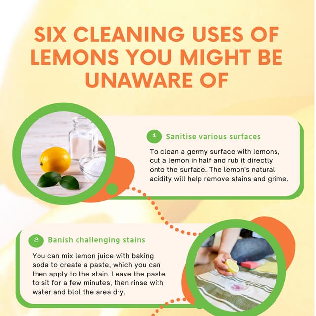 Six Cleaning Uses of Lemons You Might be Unaware of | PDF
