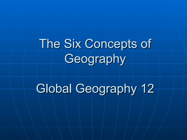 Lesson 1 What Is Geography | PPT