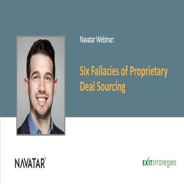 Six Fallacies of Proprietary Deal Sourcing | PPTX