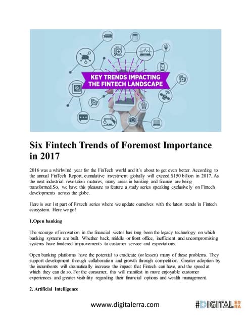 Fintech - New World of Financial Services | PDF