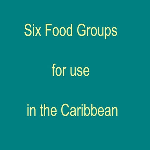 Six food groups | PPT