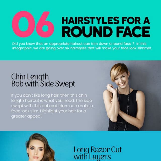Six Hairstyles for a Round Face | PDF