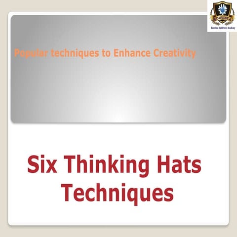 Six Hats Techniques for smart goal .pptx