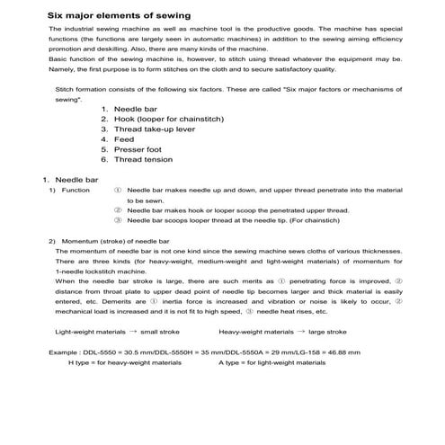 Six major elements_of_sewing | PDF