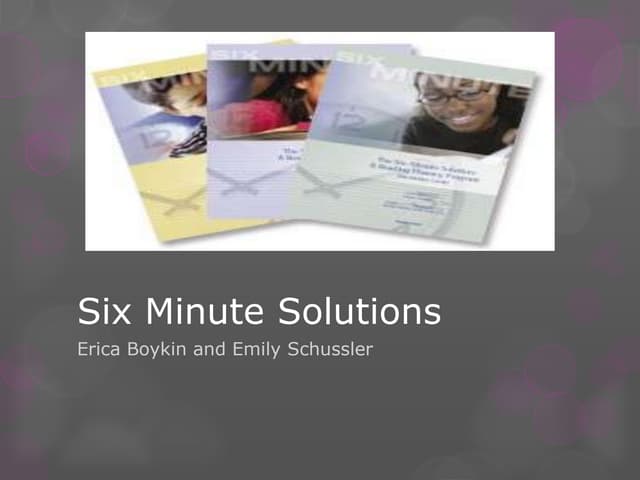 Six minute solutions 3 5 | PPT | Free Download Six minute solutions 3 5 | PPT | Free Download