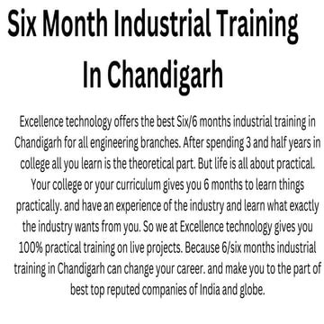 Six Month Industrial Training In Chandigarh.pdf