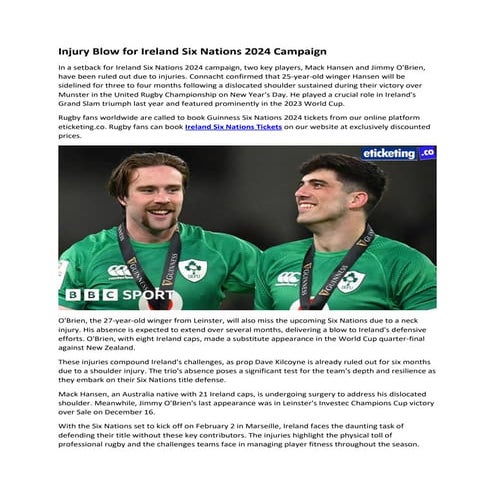 six nations_25 Ireland.pdf | Rugby Union | Rugby