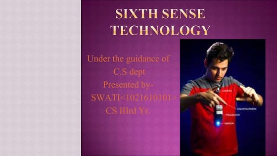 Sixth Sense Technology | PPTX