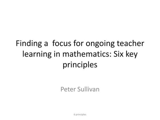 Learning theories in mathematics | PPTX