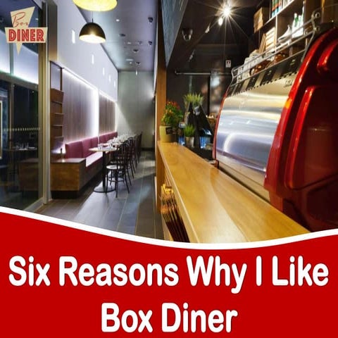 Box diner cafe restaurant