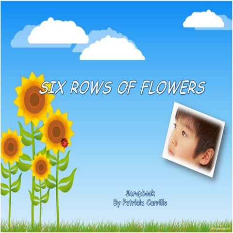 Six rows of flowers | PPTX