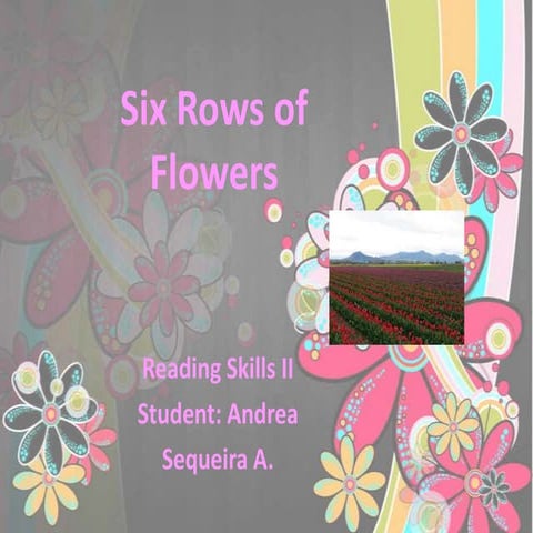 Six rows of flower | PPT
