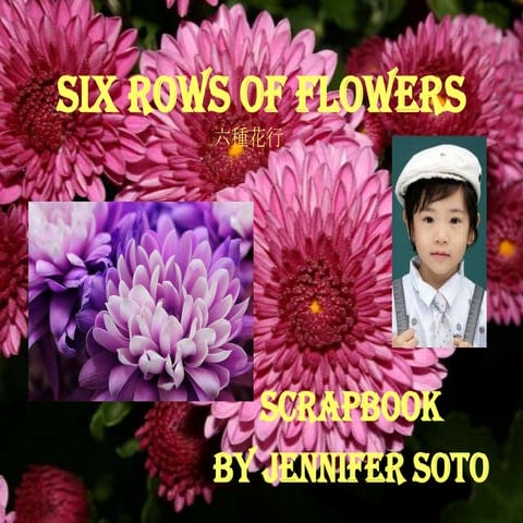 Six rows of flowers | PPTX