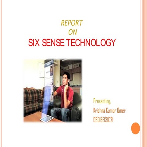 Six Sense Technology | PPT