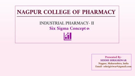 Six Sigma Principle and Methods | PPTX