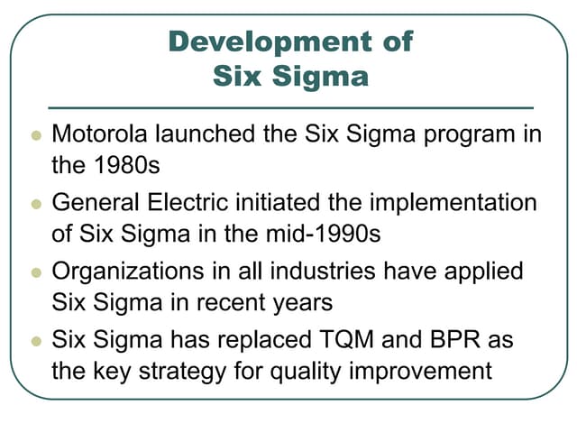 Six Sigma : Process Capability | PPTX