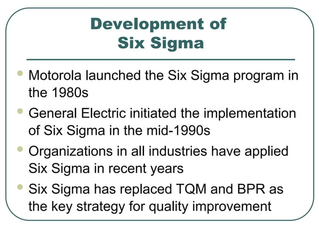 LEAN SIX SIGMA PROJECT - FINAL | PPTX