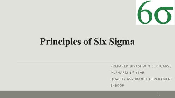 Six sigma ppt | PPT