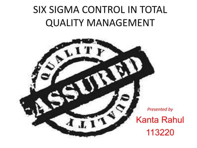 Six sigma ppt | PPTX