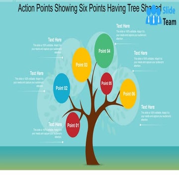 Six Stages Business Tree Layout | PPT