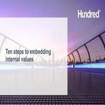 10 steps to embedding internal values | PPTX