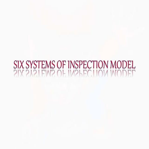 Six system inspection model | PDF
