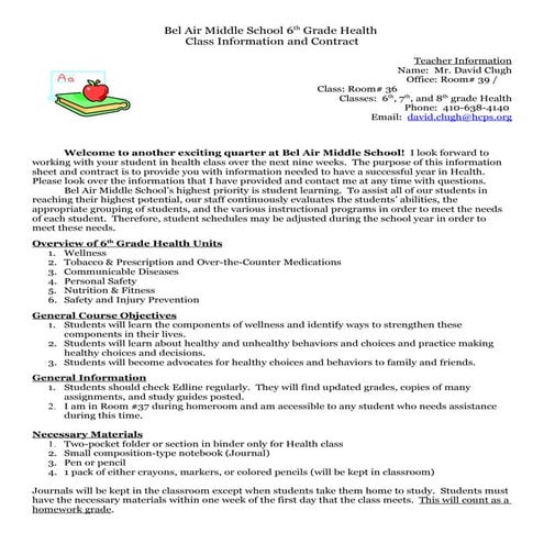 Sixth grade opening_letter_and_syllabus_health1 | DOC