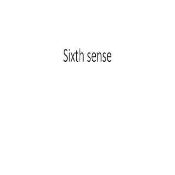 The Sixth Sense | PPTX
