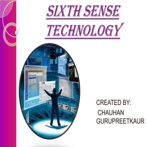 Future with Sixth sense technology | PPTX
