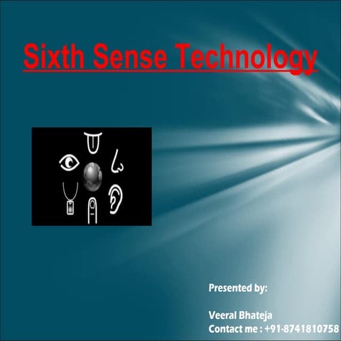Sixth sense technology | PPT