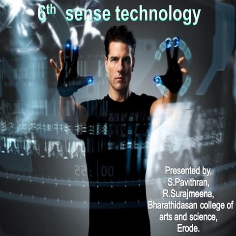 Sixth sense technology | PPT