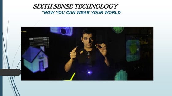 Sixthsense technology | PPT
