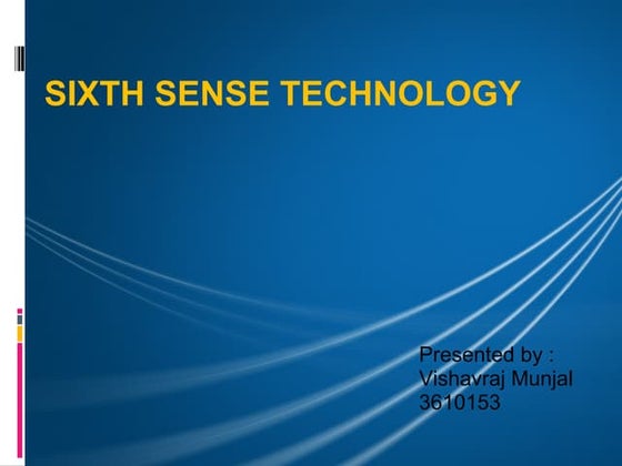 6th sense technology | PPT