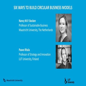 Six ways to build circular business models | PDF