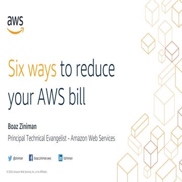 Six Ways To Reduce Your Aws Bill Ppt