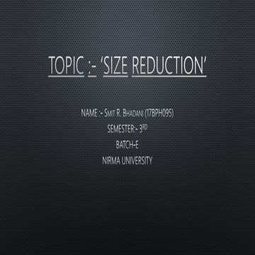 Size reduction | PPTX