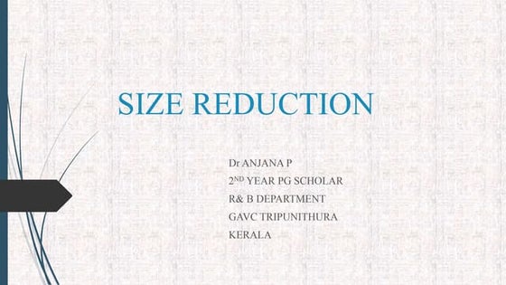 size reduction,laws involved in size reduction ,application & mills ...