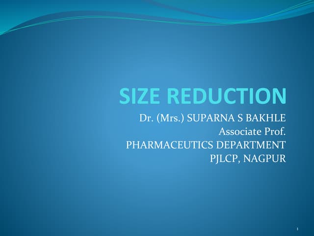 Size reduction | PDF