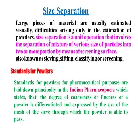 Size saperation introduction | PPTX
