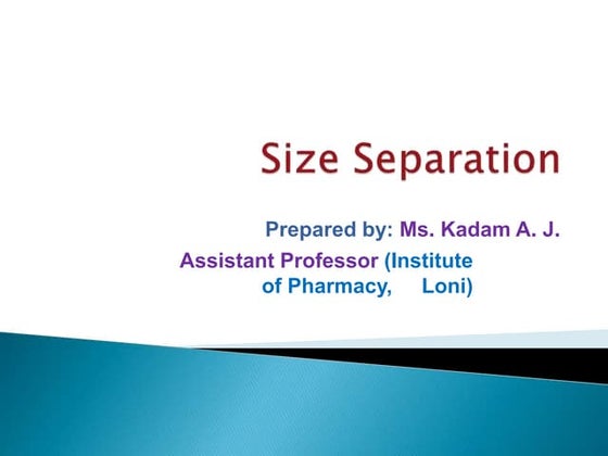 Size separation | PPT