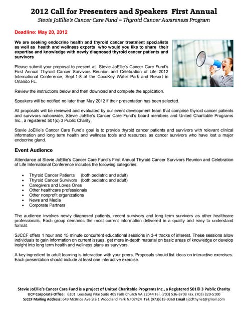 SJCCF Speaker Proposal Forms | PDF