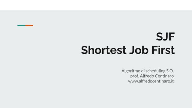Sjf shortest job first | PPTX Sjf shortest job first | PPTX
