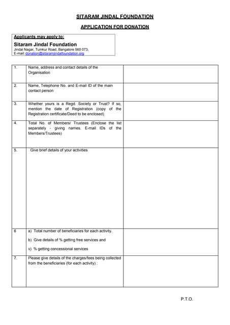 Esp application form | PDF