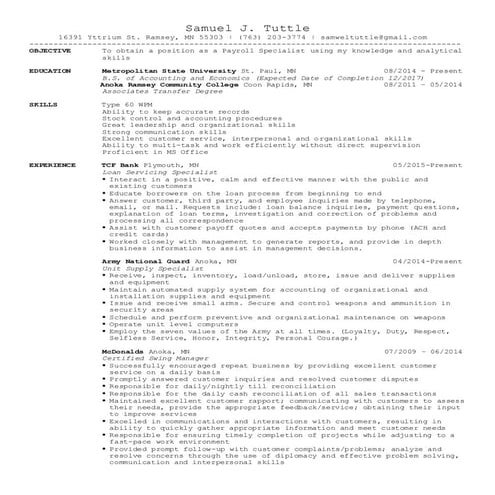 Resume - Samuel A. Butzbach | DOCX