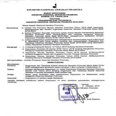 Sk ORTA-KWARNAS-2018-2023 | PDF